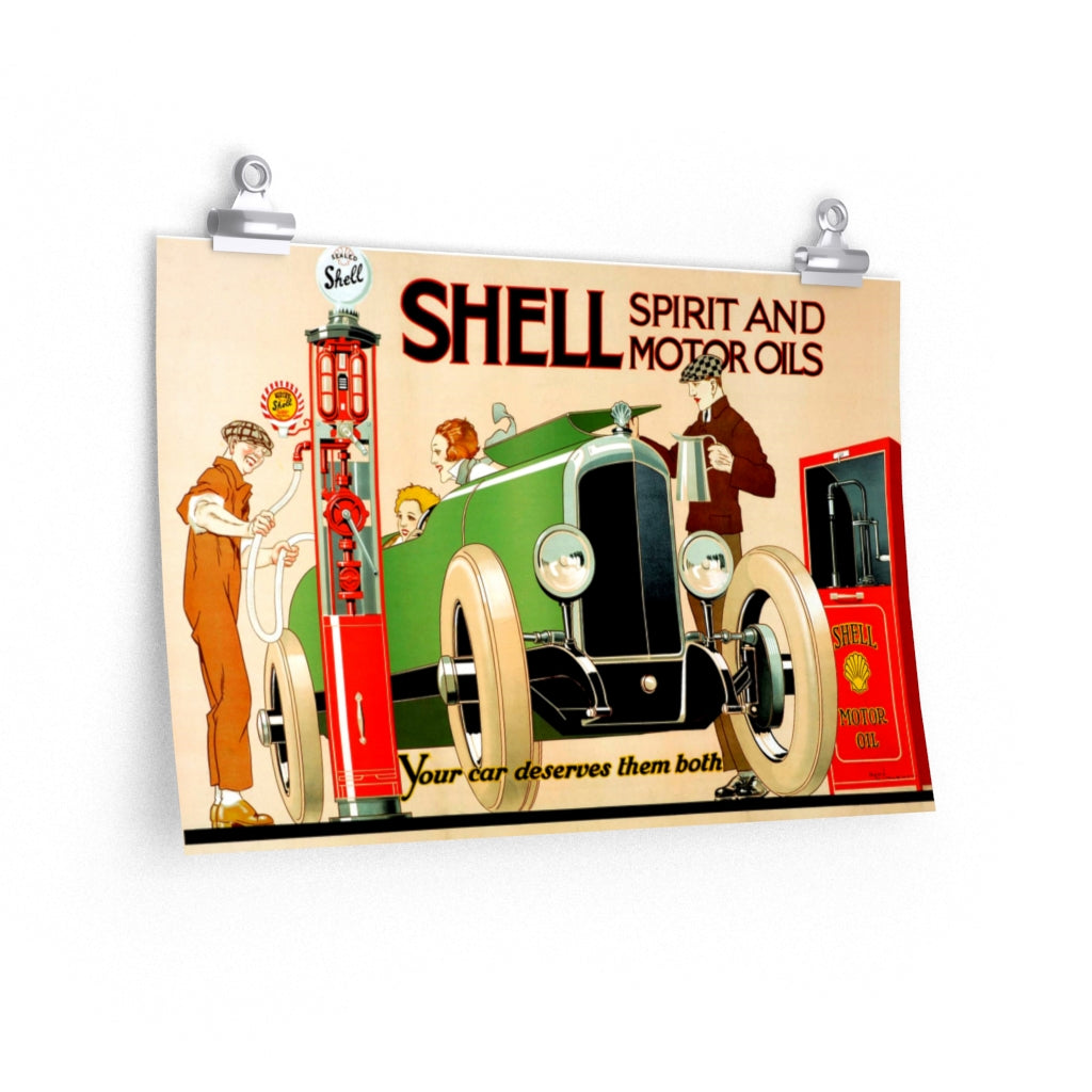 Shell Motor Oils Poster – Motor Maker