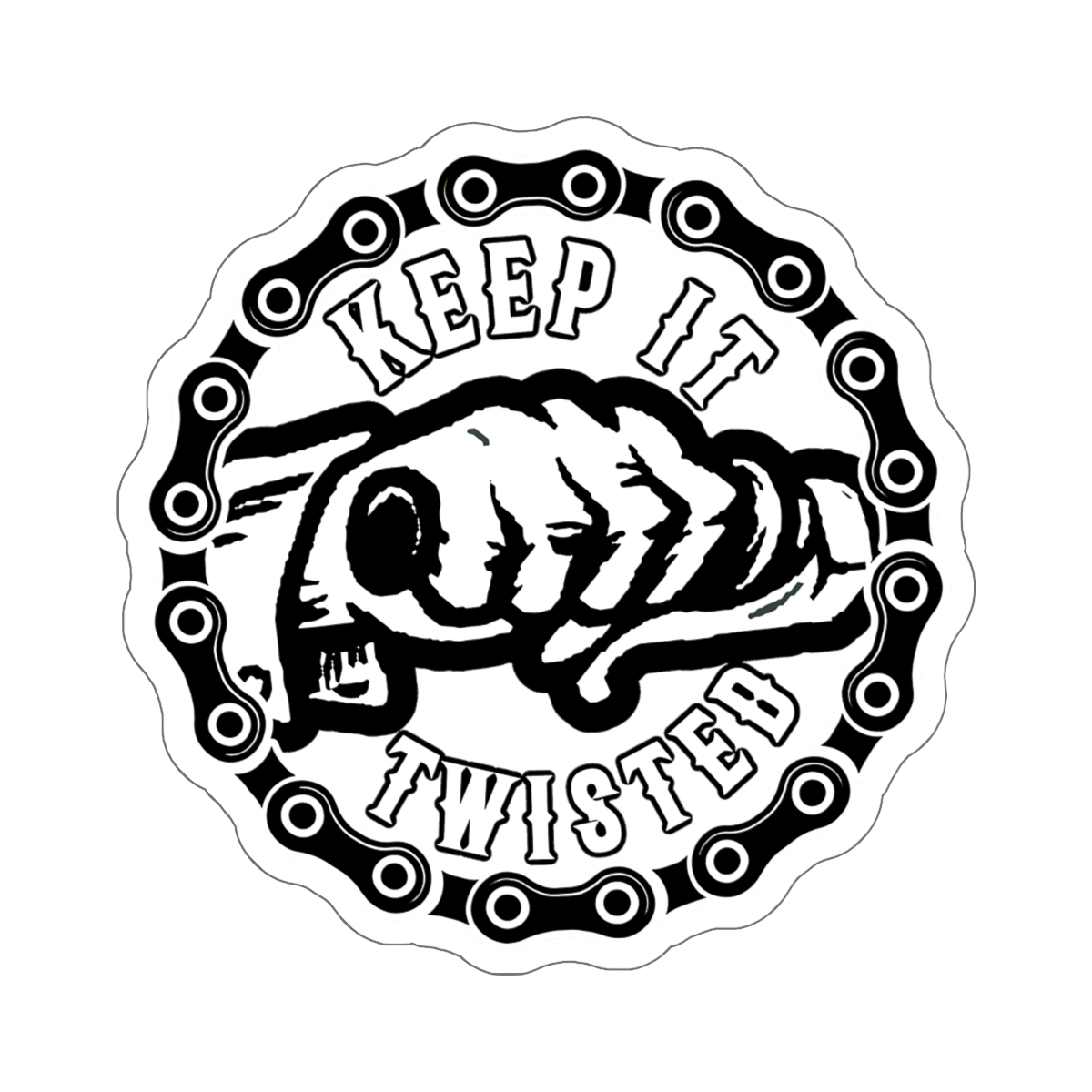 Keep It Twisted Sticker – Motor Maker